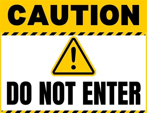 Free Printable Do Not Enter Signs