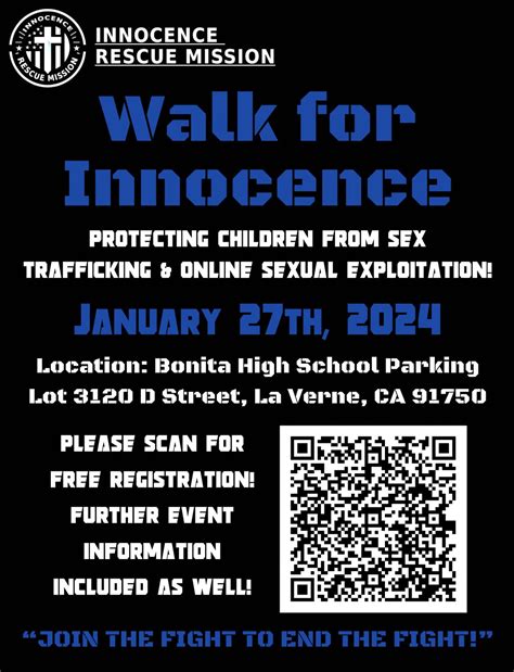 Walk For Innocence La Verne Ca On January 27th We Will Be Hosting