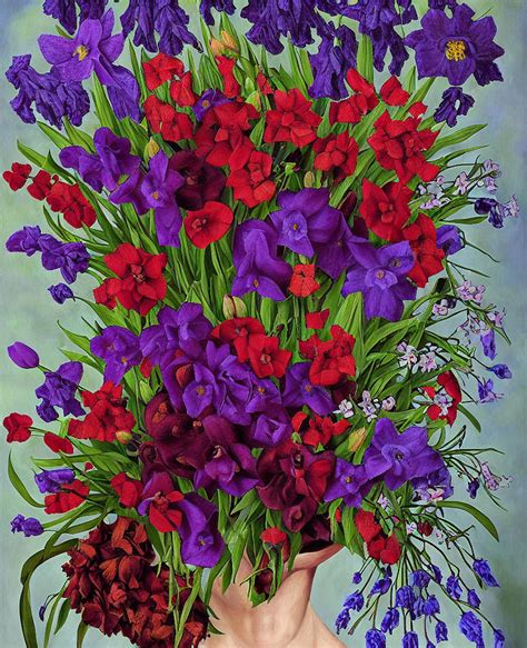 Violet Delphinium And Larkspur Digital Art By Ladybug Fine Art America