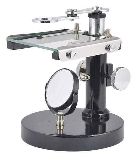 Dissecting Microscope Comp With Brass Fitting Round Base With 2 Eye