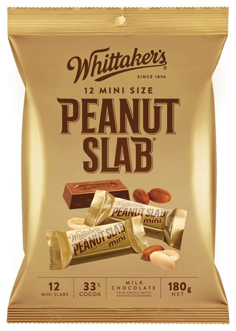 Whittakers Peanut Slab Mini Slabs At Mighty Ape Nz