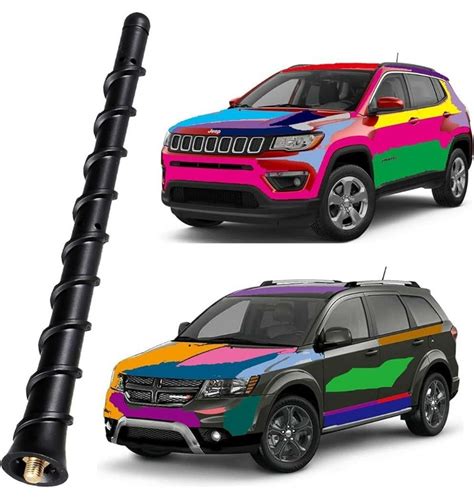 지프 그랜드 체로키 액세서리용 Taygeelery 안테나 교체 리버티 컴퍼스 레니게이드 닷지 여행 듀랑고 복 티몬