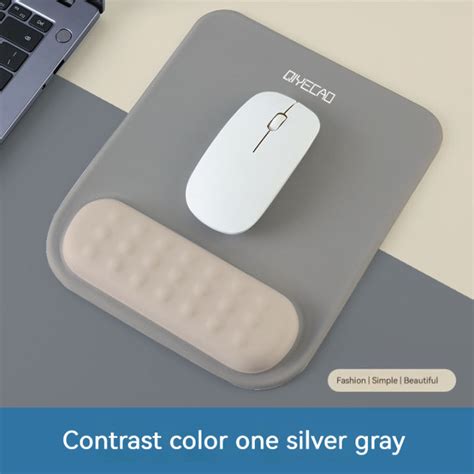 Wrist Mouse Pad Ergonomic Wrist Rest Silicone Pad Memory Foam Non Slip Large Female Computer