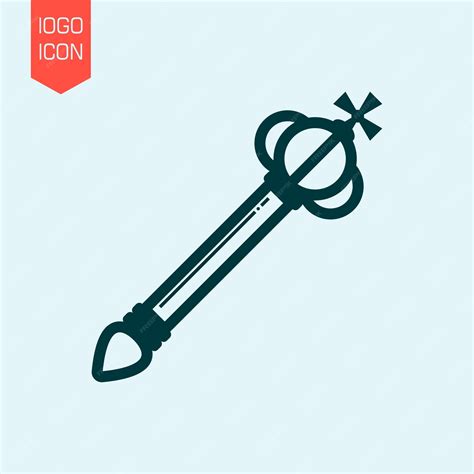 Premium Vector Scepter Design Vector Flat Isolated Illustration