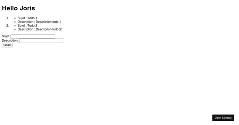 Angularjs Forked Codesandbox
