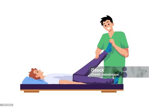 Séance De Thérapie Orthopédique Ou Ostéopathique Illustration