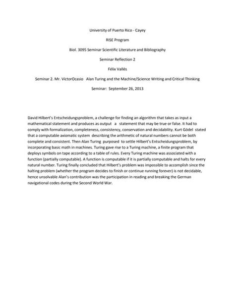 2 Seminar Reflection Wordpress Pdf