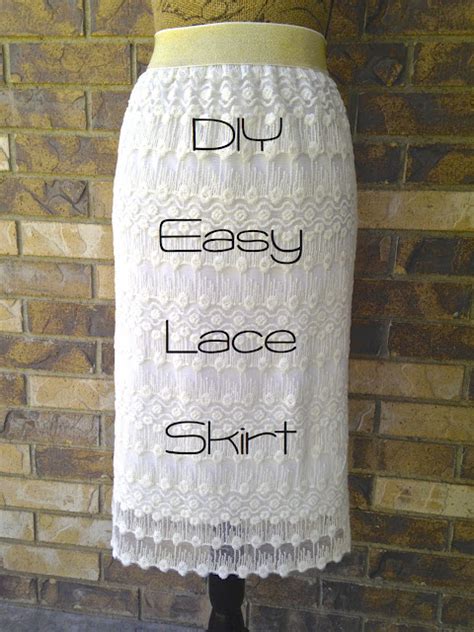 Sewing Machines And Crafting Routines Easy Hour Lace Skirt Diy