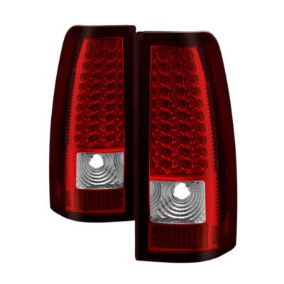 Spyder Xtune Chevy Silverado 150025003500 99 02 Led Tail Lights Red