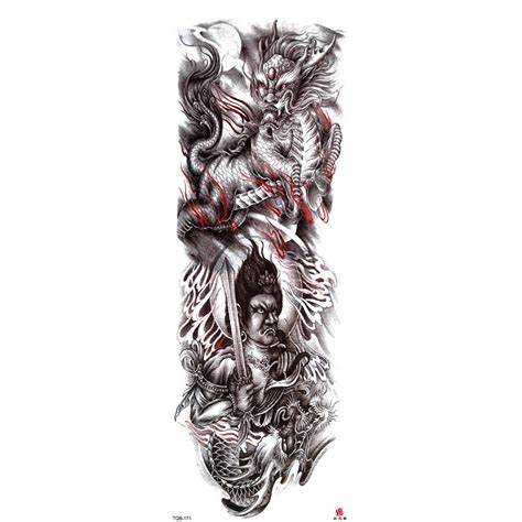 Faux Tatouages Temporaires Imperméables Pour Homme Autocollants De Loup Longue Durée De Mois