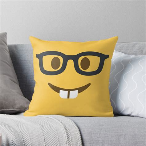 Funny Nerd Emoji Pillows Qosy