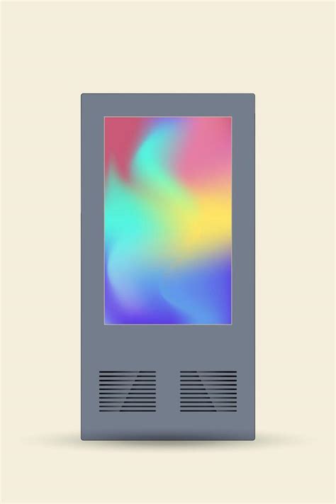 An Outdoor Digital LED Screen Mock Up In Stand Signage LED Display A LED Display Mockup With