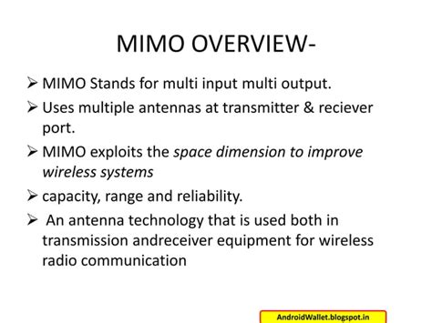 Mimo Wireless System Pdf Computer Networking Computing