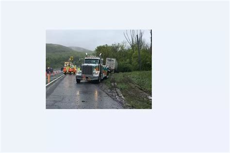 Truck Driver Crashes Into Truck After Falling Asleep On I 87 Spills Fuel