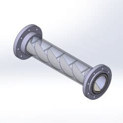 Статический смеситель - Чертежи, 3D Модели, Проекты, Химическая ...