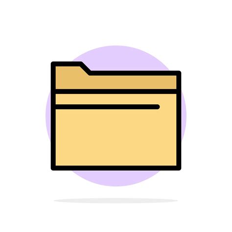 Folder File Data Storage Abstract Circle Background Flat Color Icon
