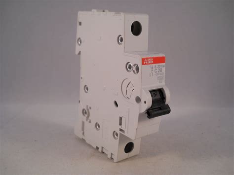 ABB MCB 20 Type C Single Pole 20A C20 Circuit Breaker S201M