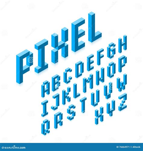 Pixel Font Vector Set Set Of Vector 56282472