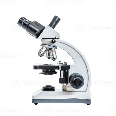 Modern Microscope Side View Isolate On Transparency Background 50592822 Png