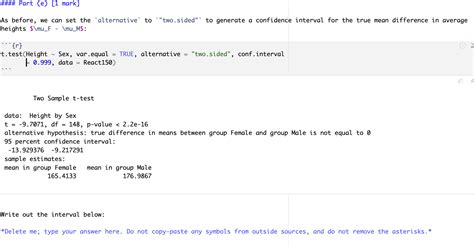 Solved Part E Mark As Before We Can Set The Chegg Com