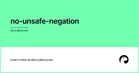 No Unsafe Negation