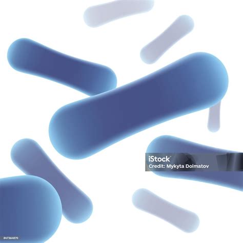 블루 Probiotics 박테리아 배경입니다 치료 목적을 위한 건강 한 영양 성분의 개념입니다 건강관리와 의술에 대한 스톡 벡터