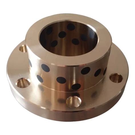 Flange Bronze Bushing With Graphite Plug Bearing Bush Bronze Bushing Oilless Bearing Sliding