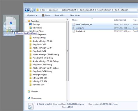 Draganddrop Batch Text Export Of Indesign Files Rorohiko Workflow Resources