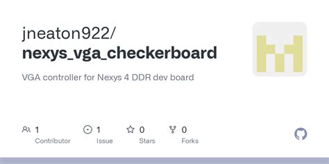 Github Jneaton922nexysvgacheckerboard Vga Controller For Nexys 4 Ddr Dev Board