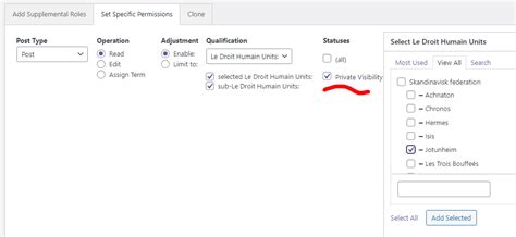 Not Working Enabling Viewing Permissions To Private Posts By