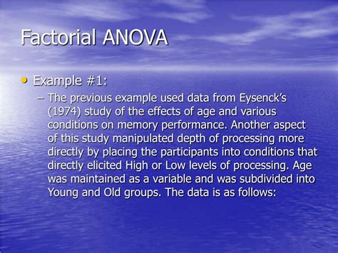 PPT Factorial ANOVA PowerPoint Presentation Free Download ID