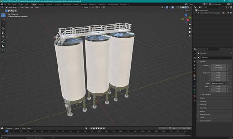 Industrial Fermentation System 3d Turbosquid 2328311