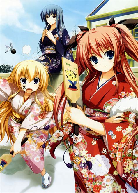 Nikaidou Reika Kurayashiki Tae And Kanzaki Moe Akatsuki No Goei