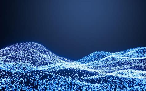 Premium Photo Abstract Glowing Particles 3d Rendering