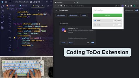 Asmr Programming Chrome Todo Extension In Javascript No Talking Youtube