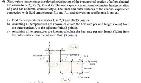 4 Steady State Temperatures At Selected Nodal Points