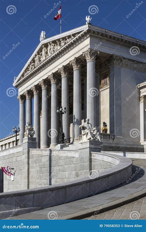 Parliament Buildings Vienna Austria Stock Image Image Of