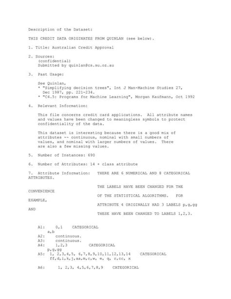 Data Set Description Pdf