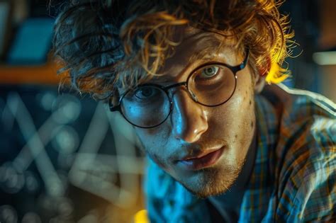 Young Mathematician Intensely Focused On Solving Complex Problems In A Dynamic Environment