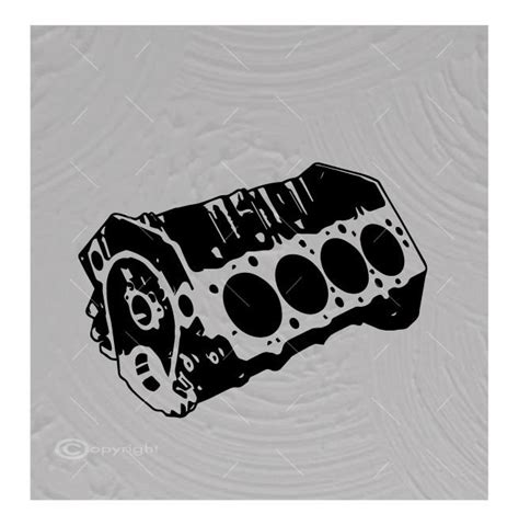Engine Block Vector Images Svg Files Digital Cutting Files Ai Etsy