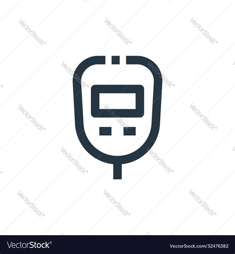 Glucometer Icon Isolated On White Background Vector Image