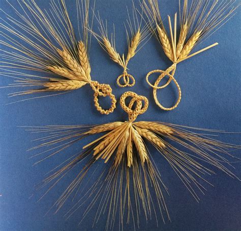 Wheat Weaving Love Knots Natural Straw Work Etsy