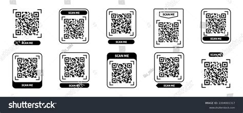 Scan Me Qr Code Design Qr Stock Vector Royalty Free 2204001317 Shutterstock