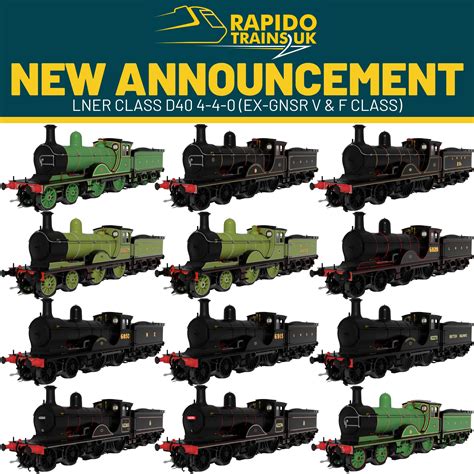 Rails 🚂 A Closer Look At The Vast Range Of Lner Class D40 4 4 0 Steam Locomotives Aka Gnsor V
