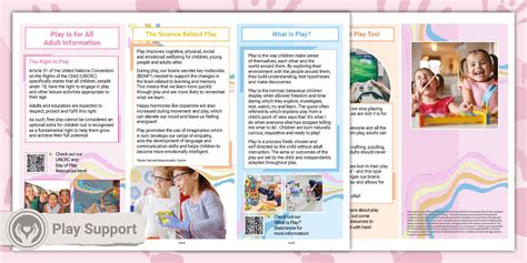 Play For All Adult Information Leaflet Teacher Made