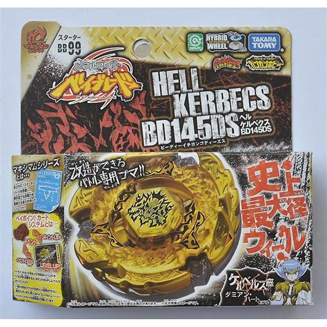 Takara Tomy Beyblade Metal Battle Fusion Top Bb99 Hell Kerbecs Bd145ds