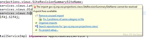 Bug Eclipse Reports Import Cannot Be Resolved When Using Tostring