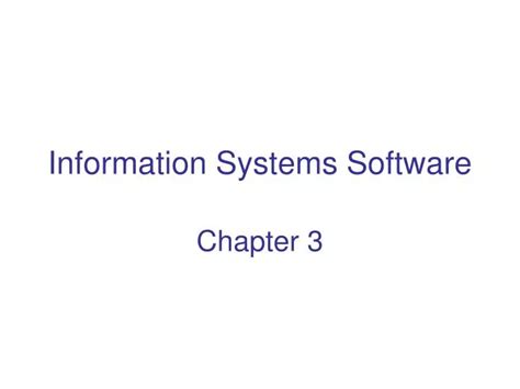 Ppt Information Systems Software Powerpoint Presentation Free Download Id 6086305
