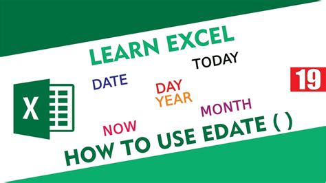 Ms Excel Date Functions Edate Function In Excel In Hindi Today Now