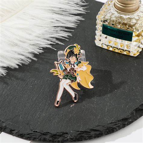 Genshin Impact Figure Anime Lapel Pins Badges